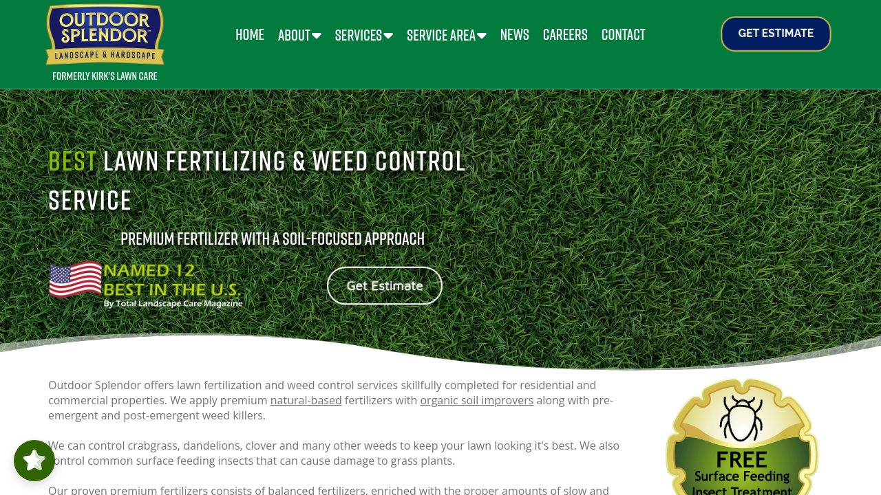 The Best Lawn Fertilizing & Weed Control Service